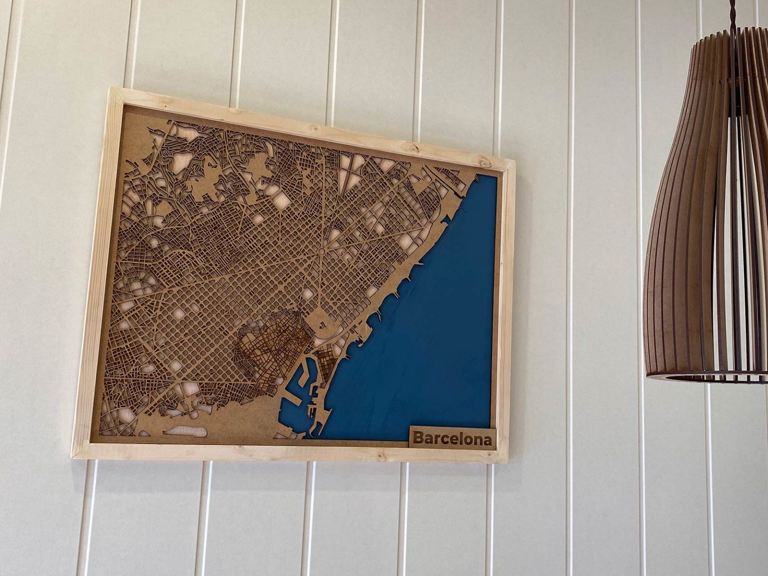 Mapas del mundo y de ciudades de madera | Mapamundi de madera